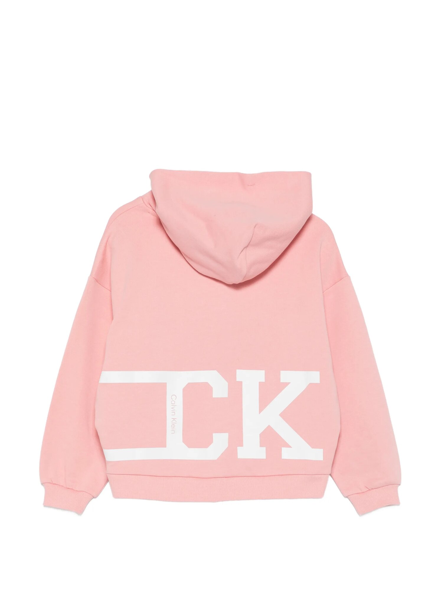 Худи CALVIN KLEIN Logo-print hoodie, размер 16 лет, coral pink — фото 1
