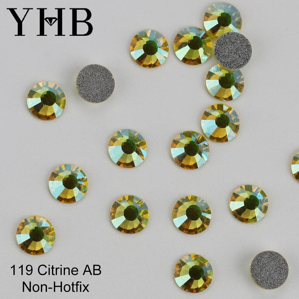 Стразы YHB Citrine AB 4mm SS16, 1440шт