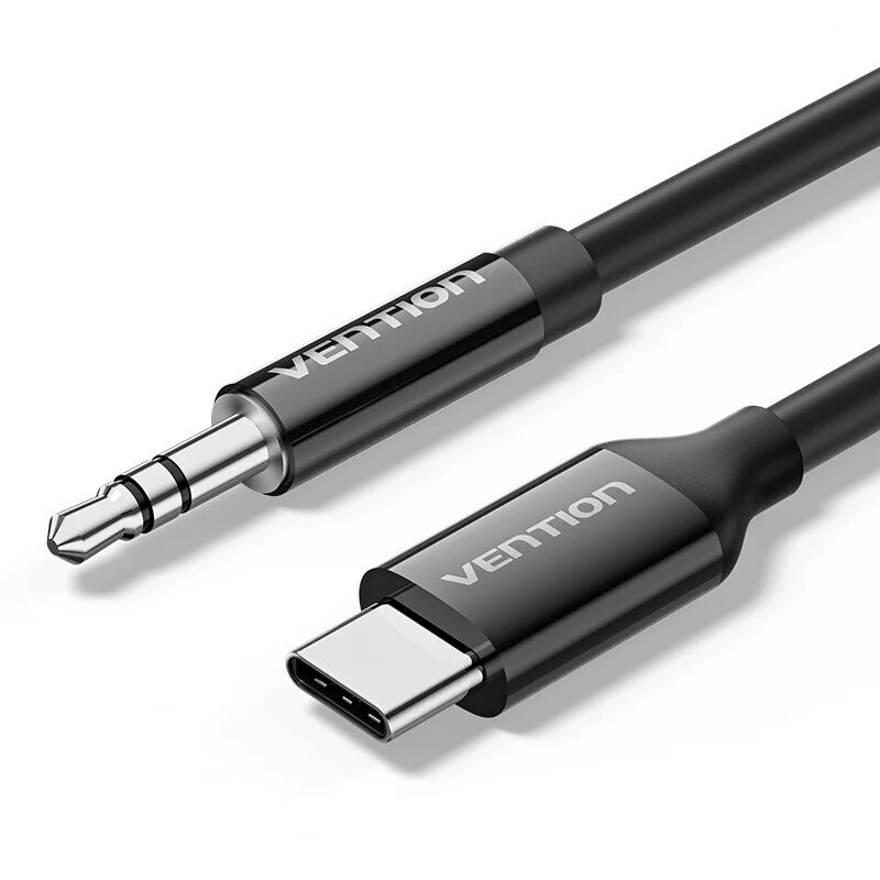 Переходник Vention USB-C 3.5 мм, 1 м, черный