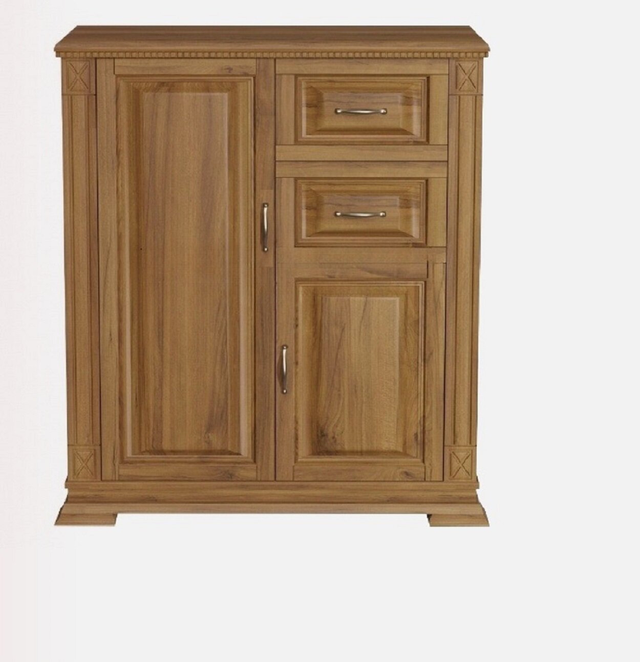 Комод для хранения вещей из массива сосны ммк-древ Верди 207, 90x45x100 клас. орех 2