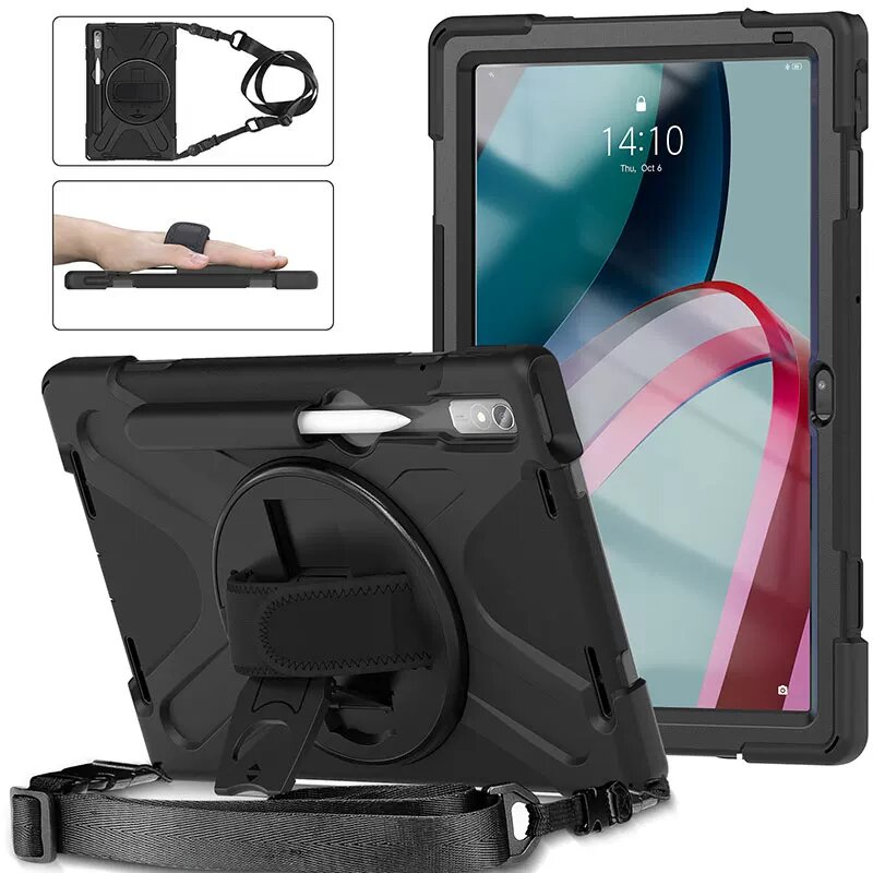 Защитный чехол Lizhen для Lenovo Xiaoxin Pad Pro 2022, силиконовый 11.2inch обучающий планшет TB-132FU, вращающийся, с