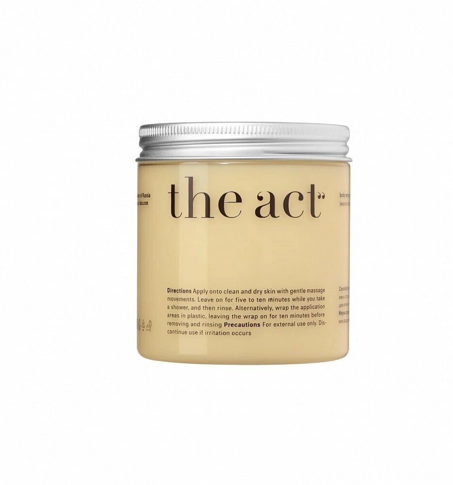 Моделирующая маска-обертывание The Act для тела с планктоном и камфорой, 250г