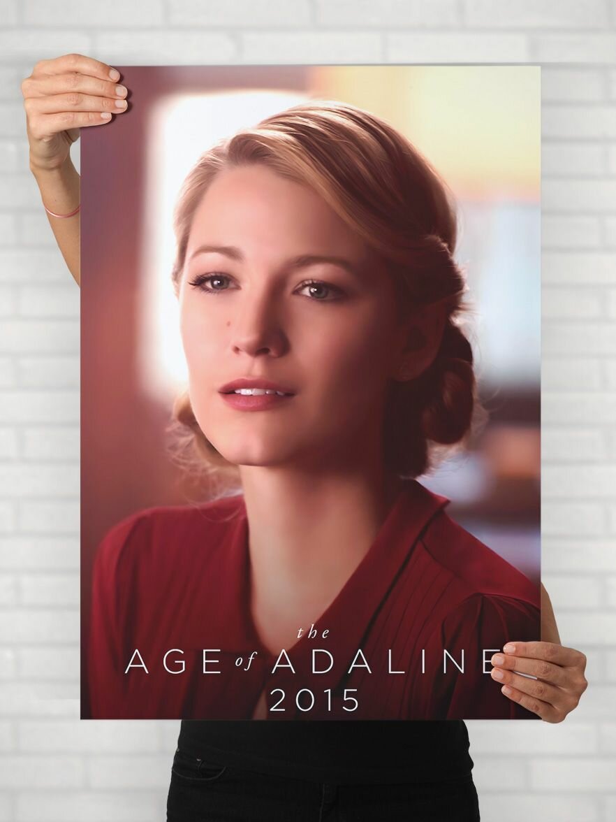 Плакат на стену для интерьера Век Адалин (Age Adaline - Адалин Боуман 1) - Постер по фильму кино формата А1 (60x84 см)
