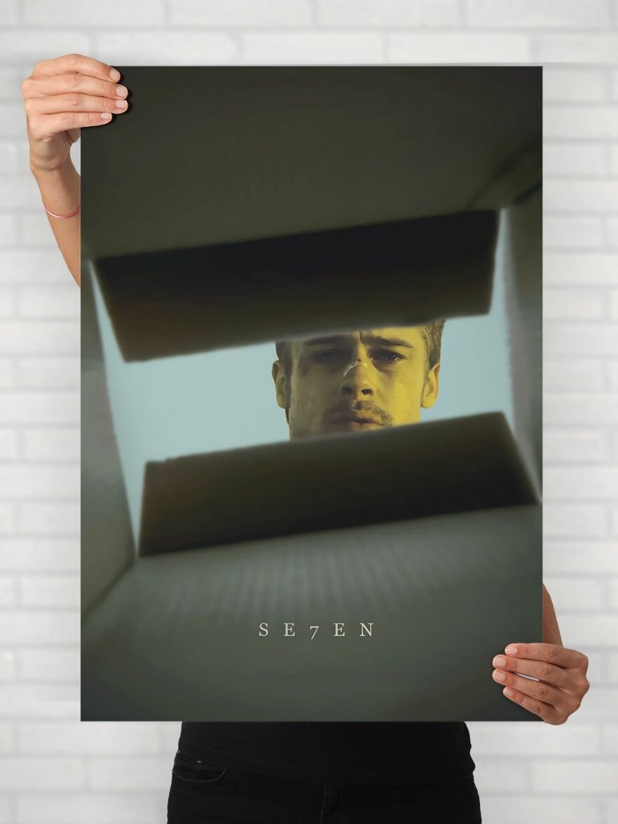Плакат на стену для интерьера Семь (Дэвид Миллз 6) - Постер по фильму кино формата А1 (60x84 см)