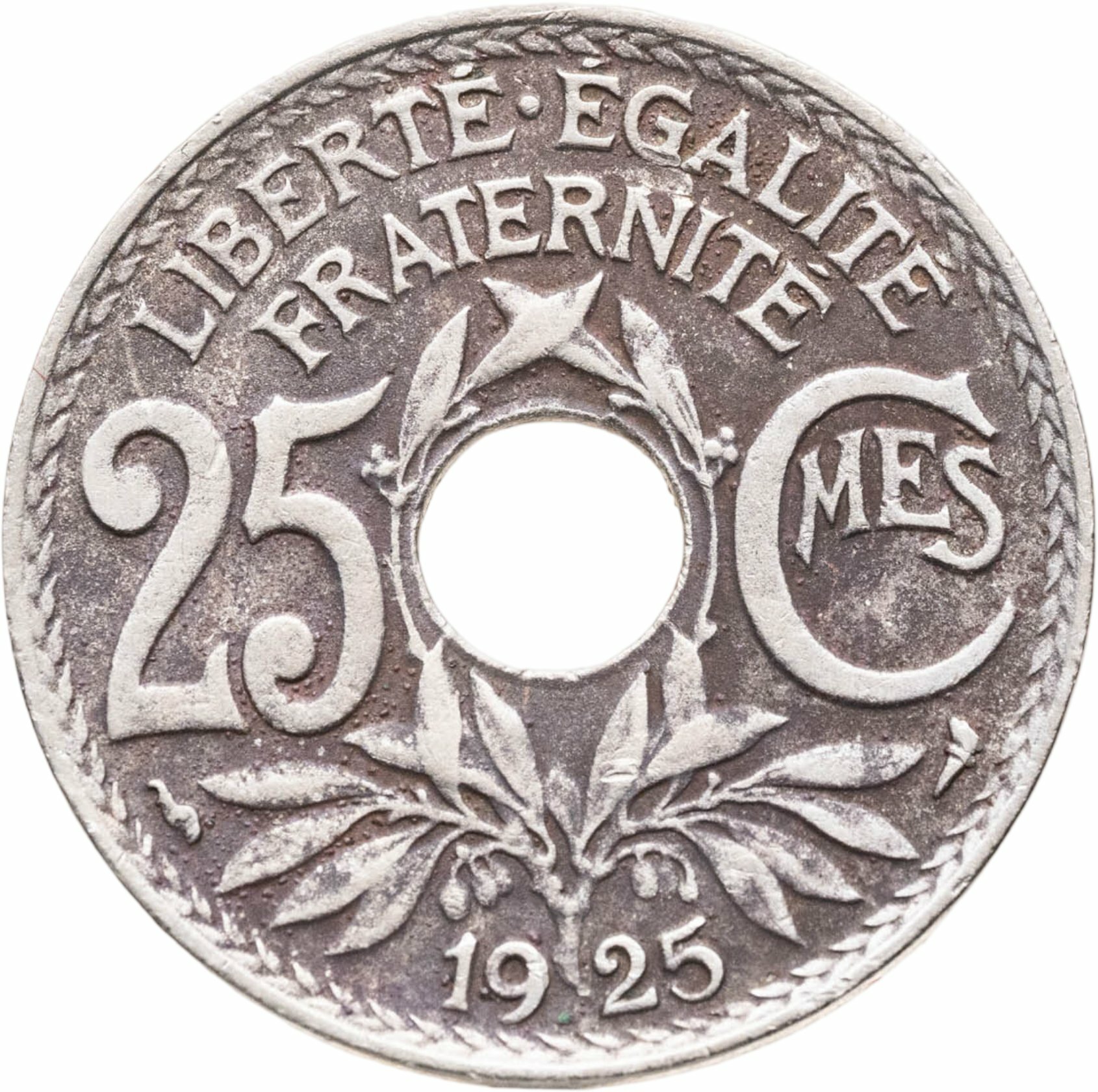 Франция 25 сантимов (centimes) 1925 — фото 1