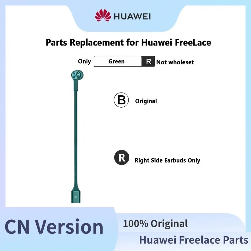 Оригинальный левый/правый наушник HUAWEI FreeLace One Green R