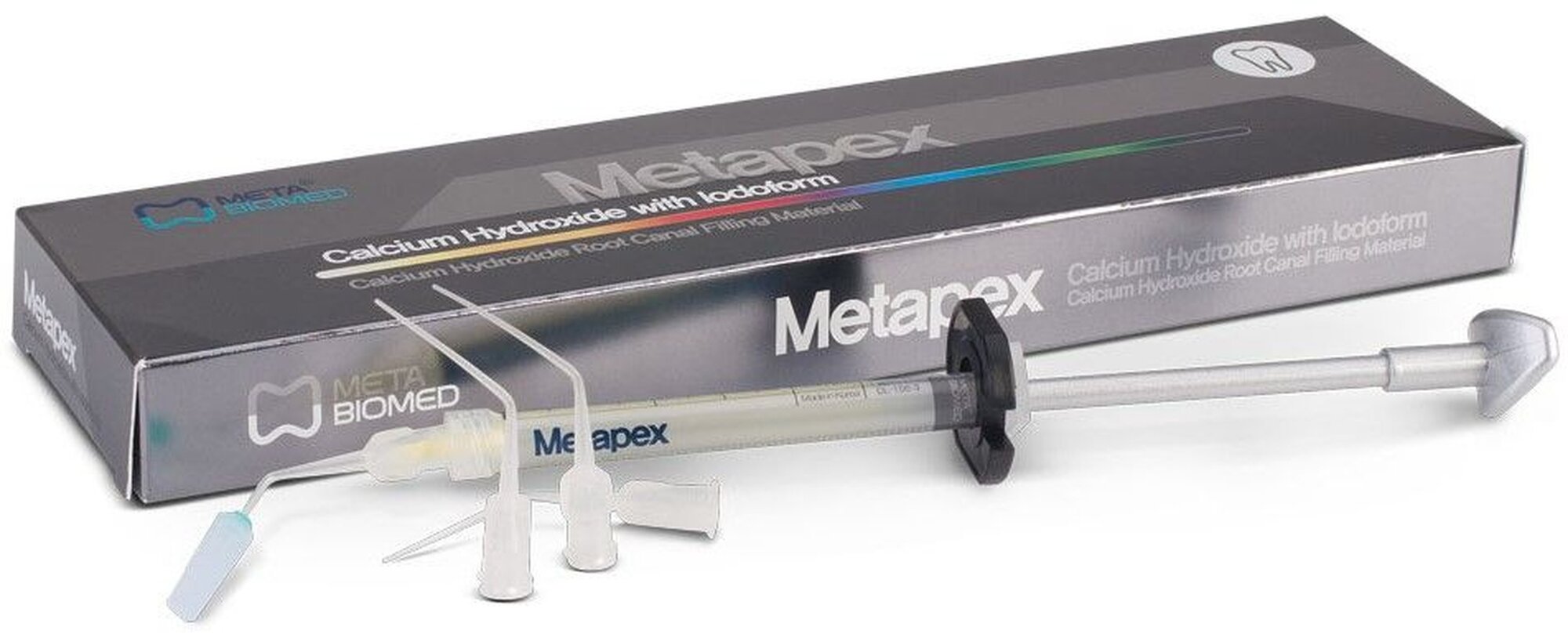 Паста стоматологическая Meta Metapex (Метапекс) с йодоформом, набор 2 шприца по 2.2 г