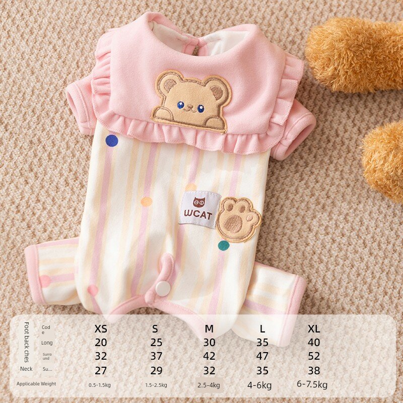 Свитер цвета Оливковый Розовый для кошек и собак весом 3-5 фунтов