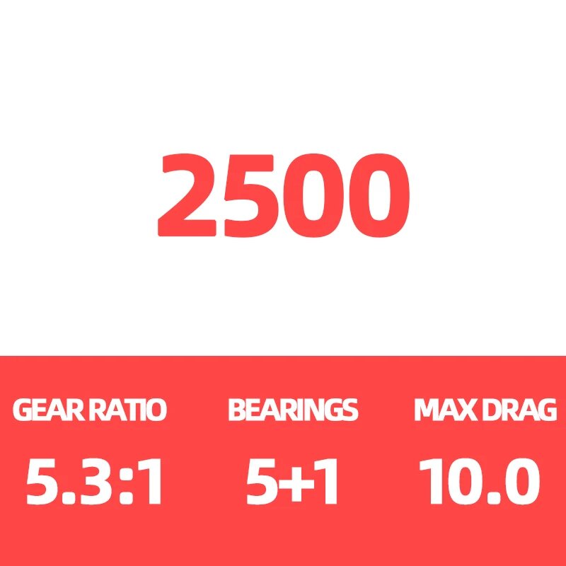 Спиннинговая катушка DAIWA FREAMS 2500, 5.3:1, 5+1, 10.0, Цвет: 2