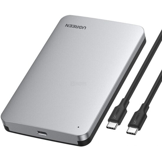 Внешний корпус Ugreen CM300 2.5-Inch SATA, серый (70499)