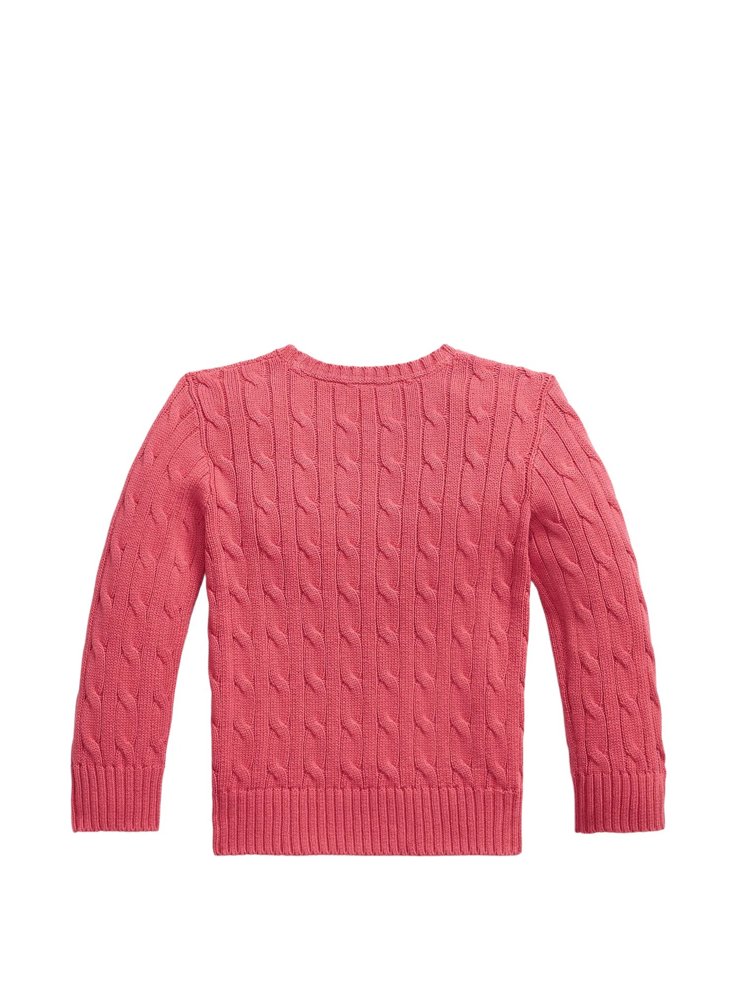 Толстовка Polo Ralph Lauren Cable-knit sweatshirt, размер 5 лет, coral pink — фото 1