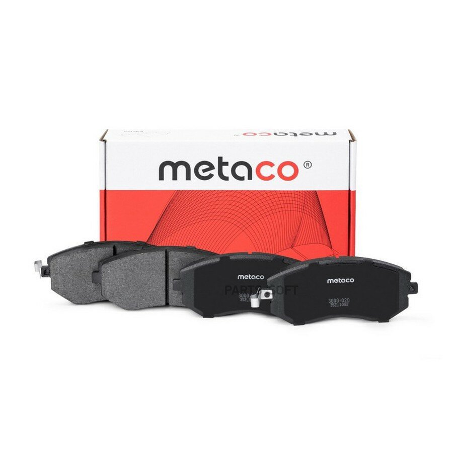 Колодки тормозные передние к-кт Subaru Forester (S11) (2002-2007), Subaru Forester (S12) (2008-2012) METACO 3000020