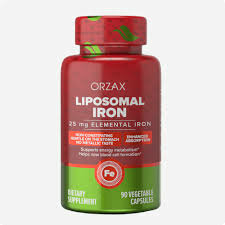 ORZAX Liposomal Iron 90 капсул. Устранение анемии и профилактика. Произведено в Турции