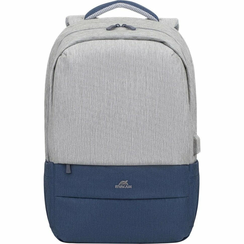 Рюкзак для ноутбука RIVACASE 7567 grey/dark blue 17.3/6, 1953172