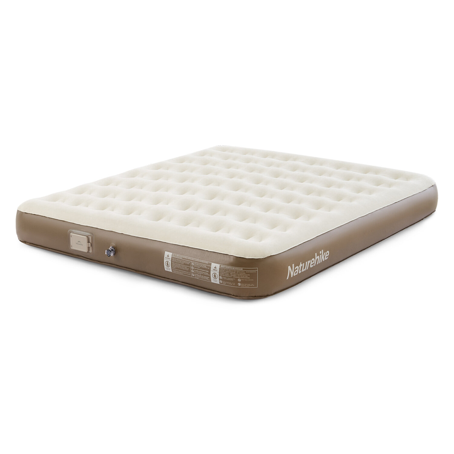 Матрац надувной Naturehike Chenjing Built-in Pump Inflatable Bed Trio 25cm Brown