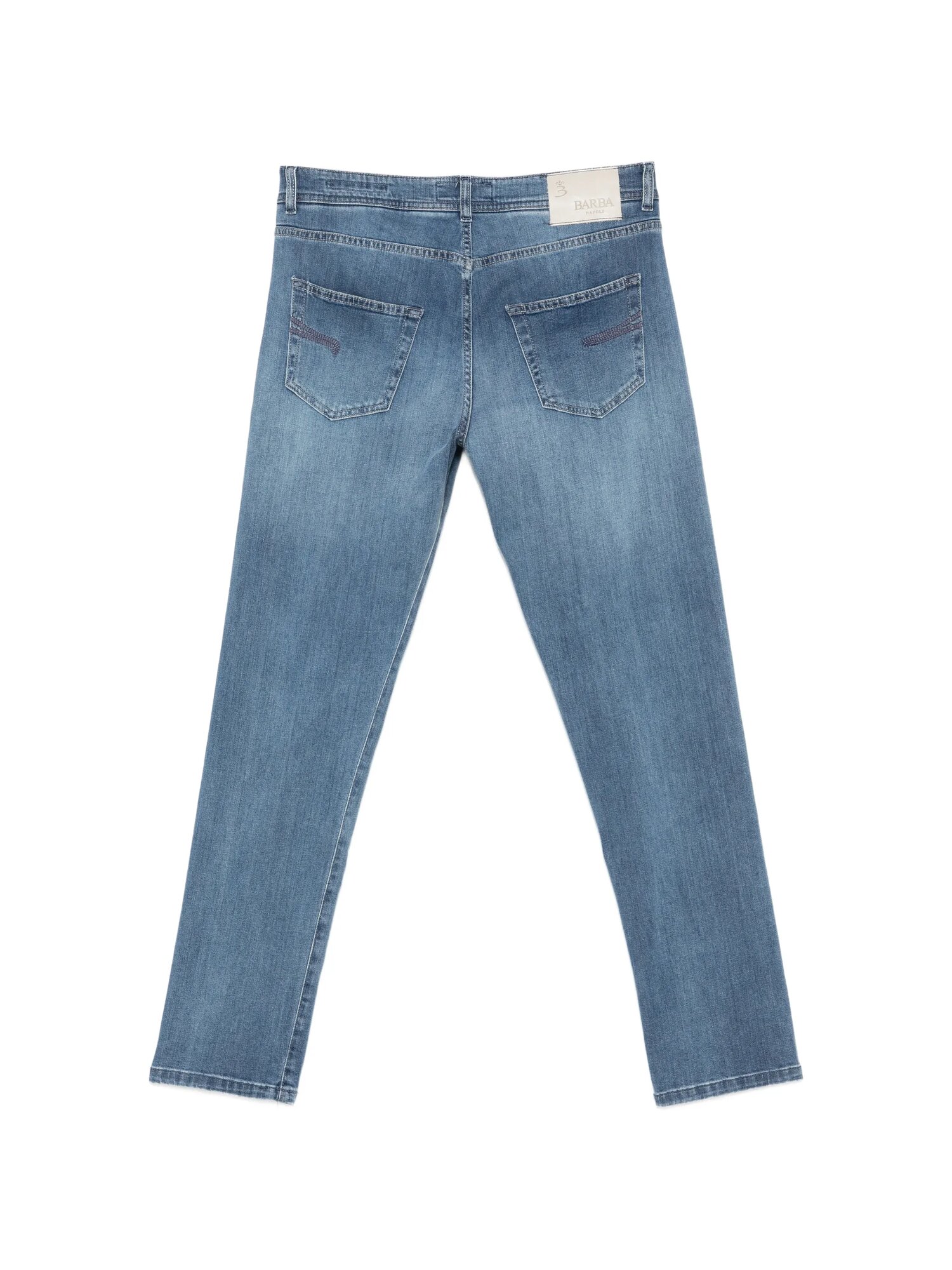 Джинсы Barba Faded-effect slim-fit jeans, размер M, blue — фото 1