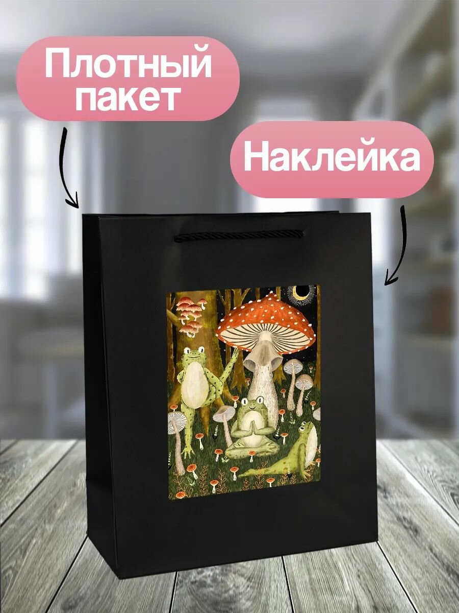 Пакет подарочный гоблинкор Pinterest, упаковка для подарка, 26х31 см — фото 1
