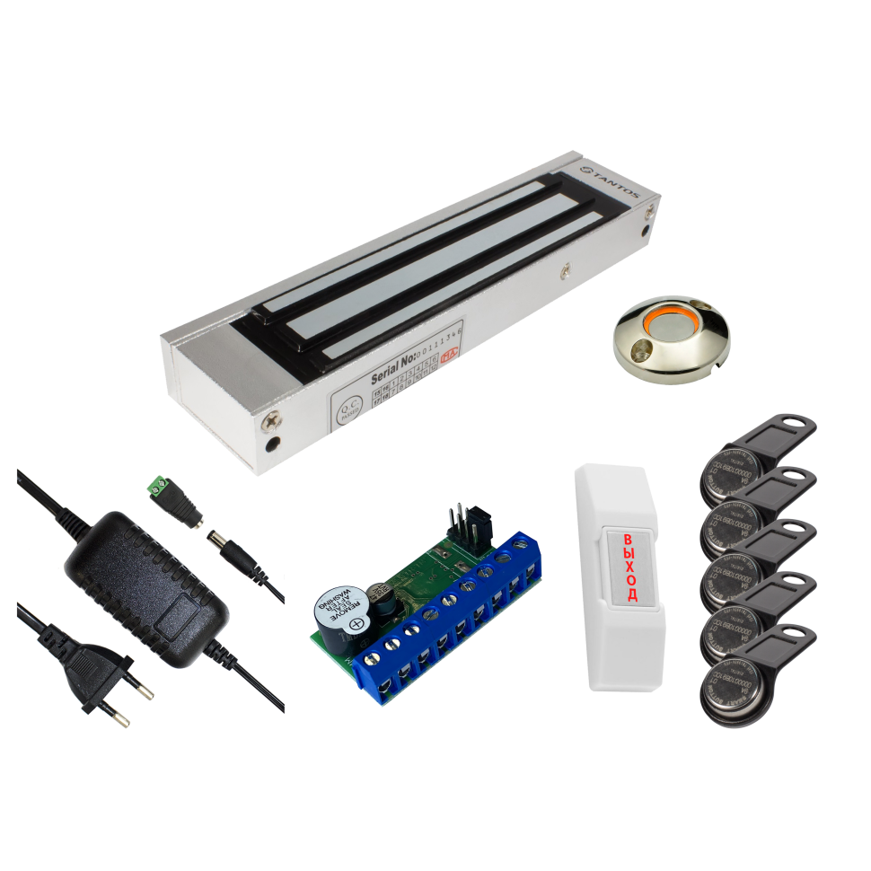 Комплект контроля доступа в офис Touch Memory 180, электромагнитный замок, 180кг.