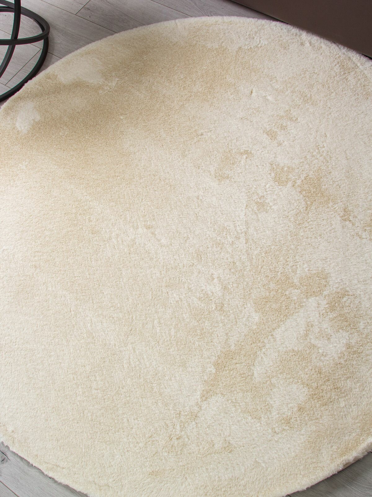 Ковер Однотонный Круг cream 2x2м RAS