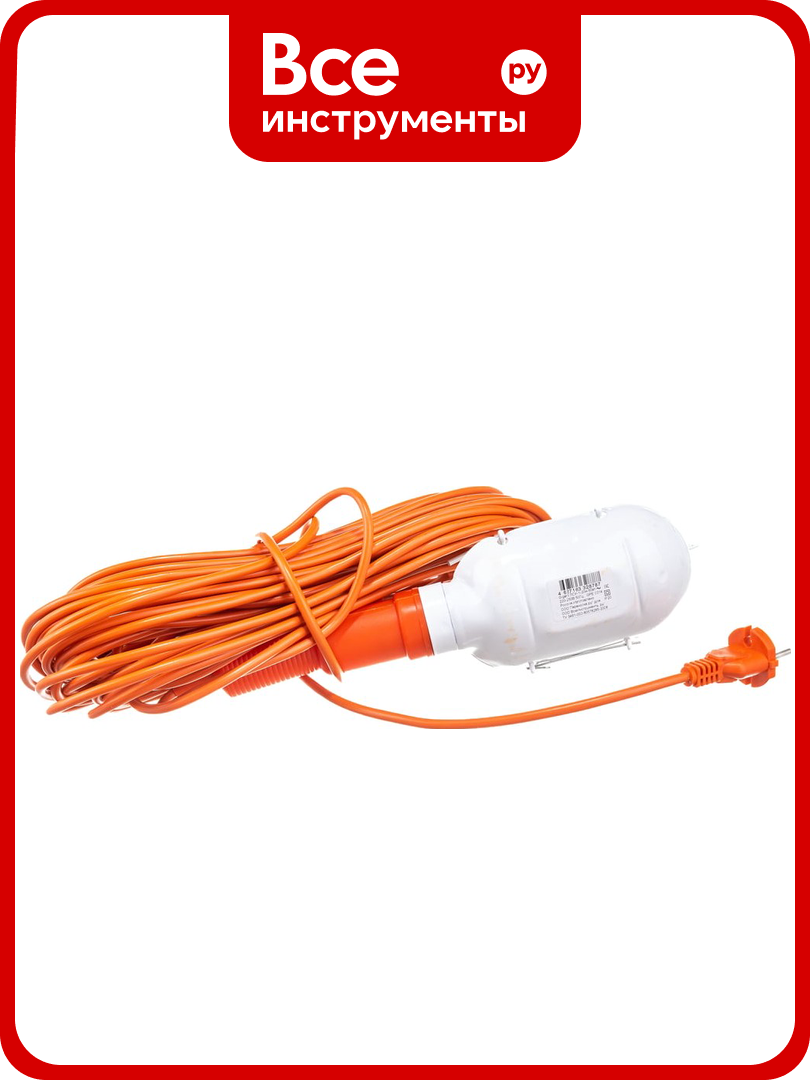 Переносной светильник Gigant ЛСУ-1 (с выключателем), 10м IP20 GPE-0012 (Россия)