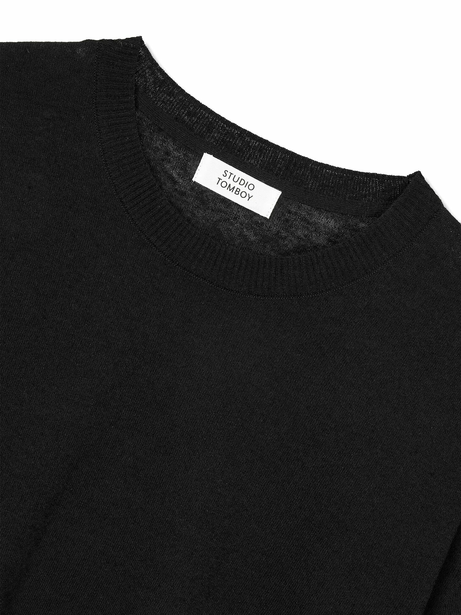 Футболка STUDIO TOMBOY Basic short-sleeved T-shirt, размер OneSize, черный — фото 1