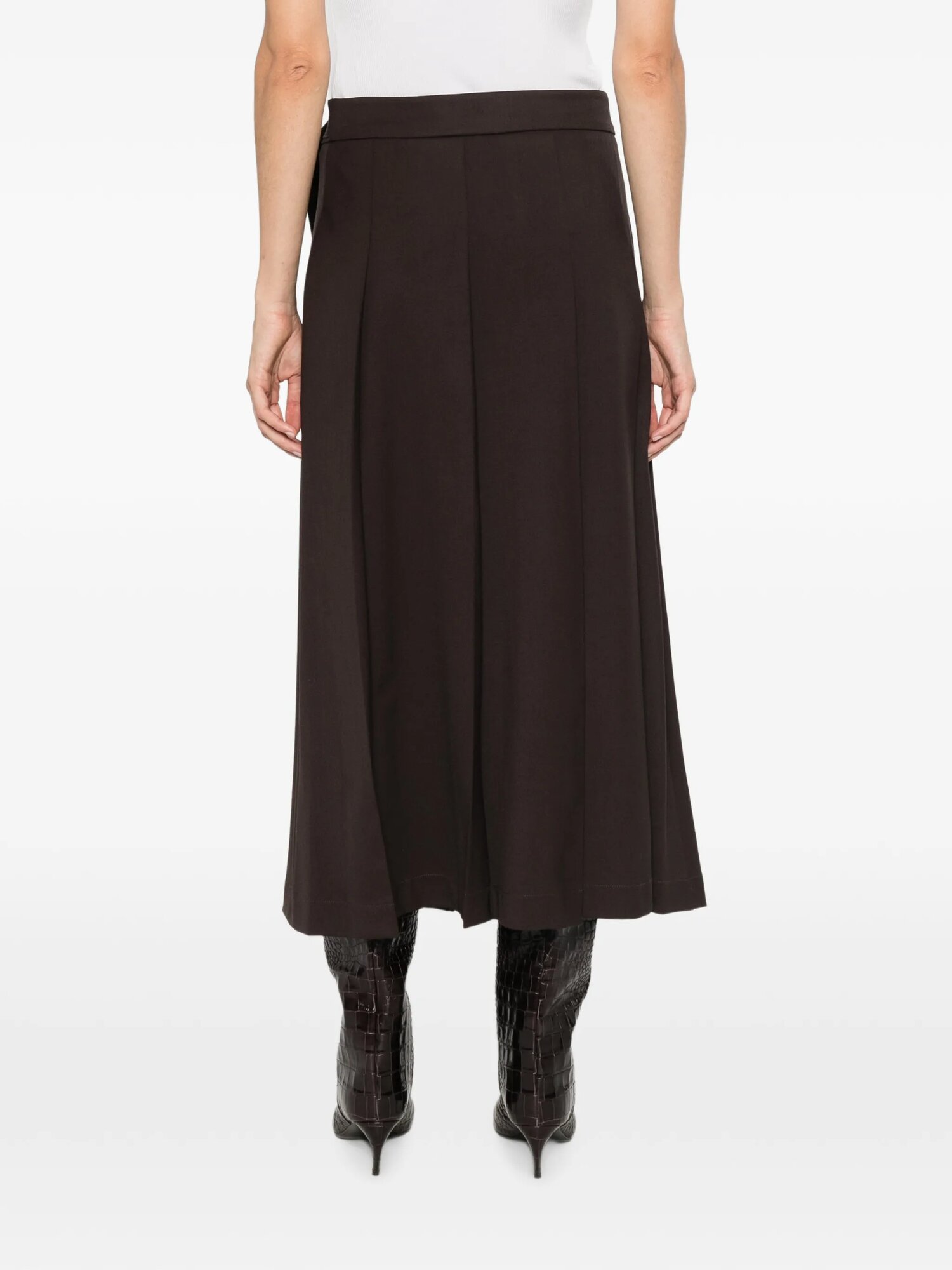 Юбка P.A.R.O.S.H. Pleated wrap midi skirt, размер 42 — фото 1