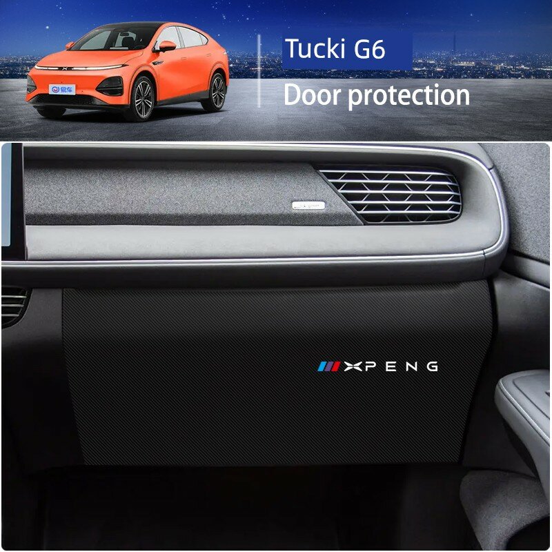 Рисунок из карбона Xpeng G6 защита пассажирской стороны бокса для перчаток, 1 шт. аксессуар для салона автомобиля