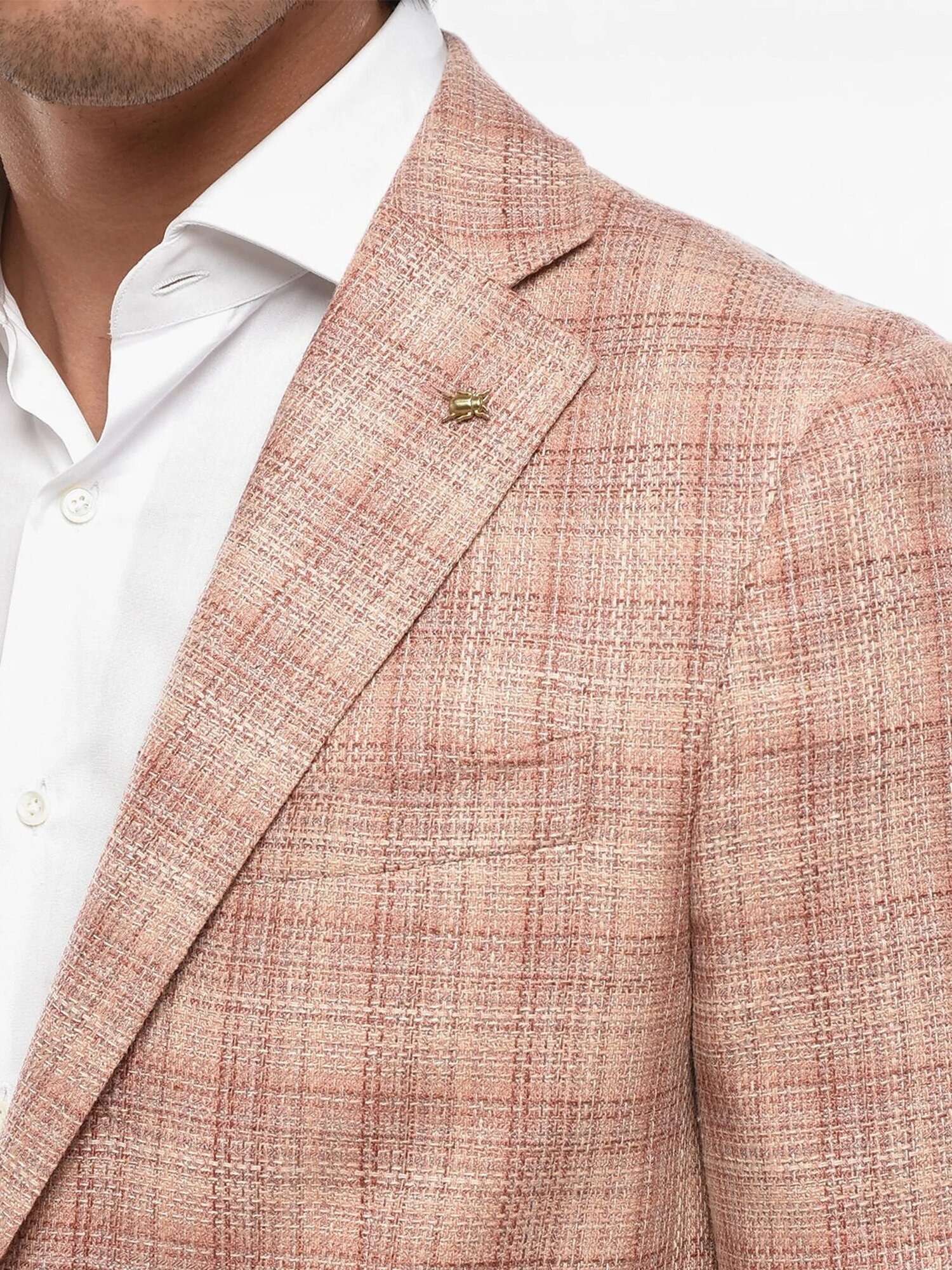 Пиджак Corneliani Single-breasted patch-pocket blazer, размер 52, orange — фото 1