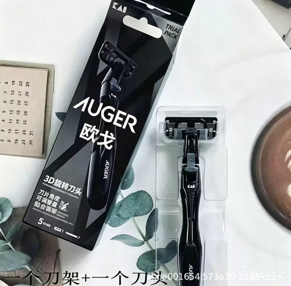Сменные кассеты AUGER для бритвенного станка, в упаковке 4 шт, Япония