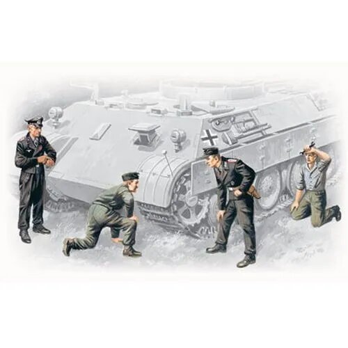 ICM 35211 Сборная модель Германский танковый экипаж (1943-1945) масштаб 1:35
