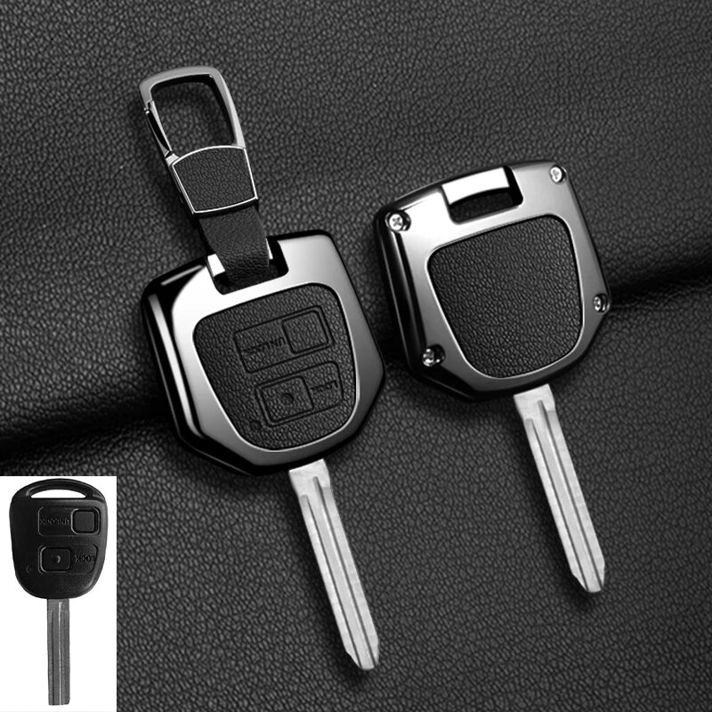 Чехол-накладка из цинкового сплава для ключа Toyota FJ Cruiser Land 2008-2014, A-style 1 Black