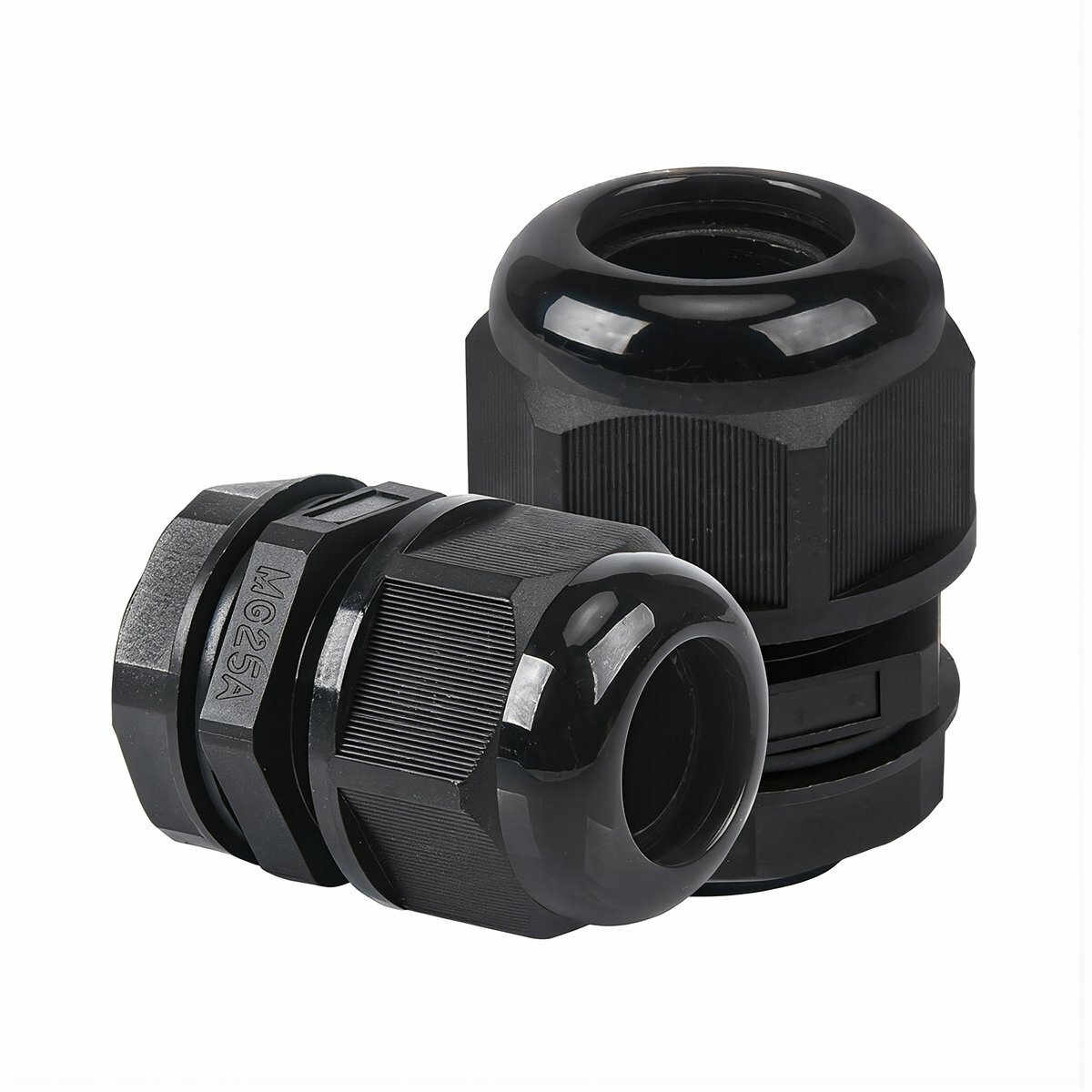 Кабельный герметичный соединитель типа MG из нового материала PA66 класс защиты IP68 герметичная фиксирующая головка для промышленных электропроводов черный цвет модель М12х1.5