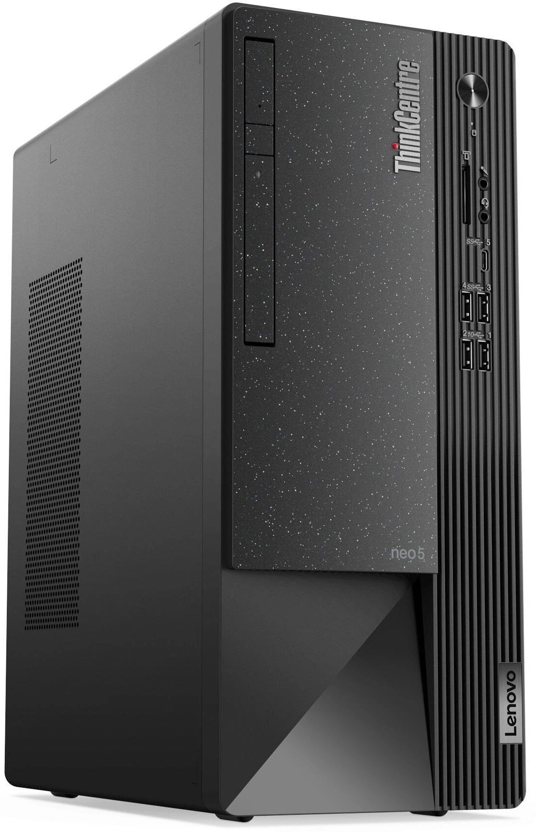 ПК Lenovo ThinkCentre Neo 50t MT i5 12400 (2.5) 8Gb SSD256Gb UHDG 730/DVDRW CR без ОС GbitEth WiFi BT 260W мышь черный (11SE001WIV_NOKBD)