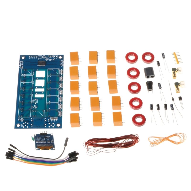 ATU-100 Mini DIY Kits Автоматический Антенный Тюнер от N7DDC 7 Конденсаторов x 7 катушек 100 Вт Тюнер OLED Запрограммированная прошивка