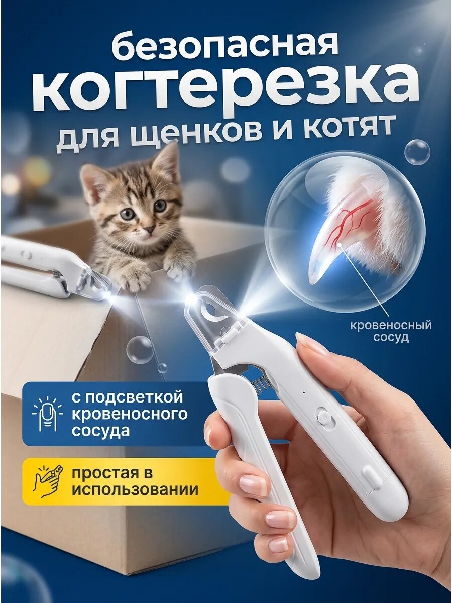 Когтерезка для начинающих с LED подсветкой и ограничителем