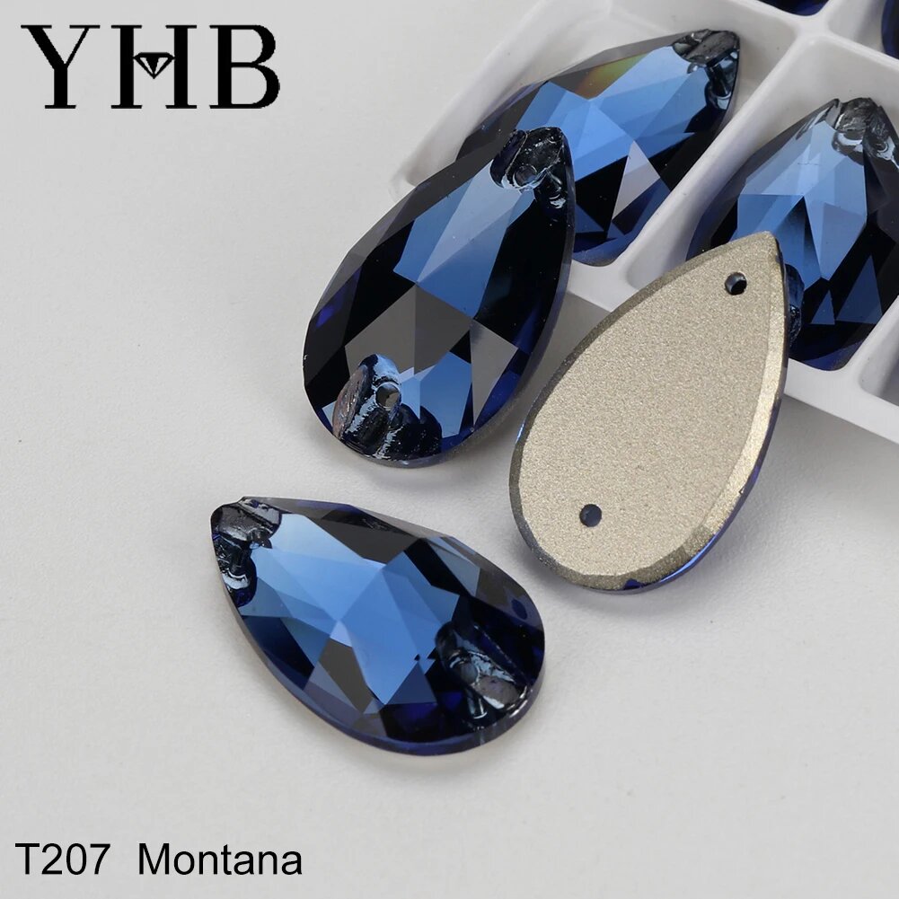 Стразы YHB Montana T207, темно-синий, 7мм, 12мм, 72шт