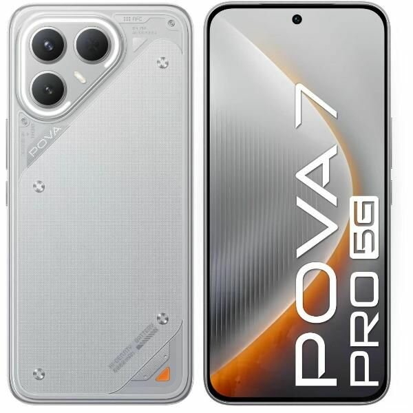 Смартфон TECNO Pova 7 Pro 5G (LJ8 256+8 DYNAMIC GREY)