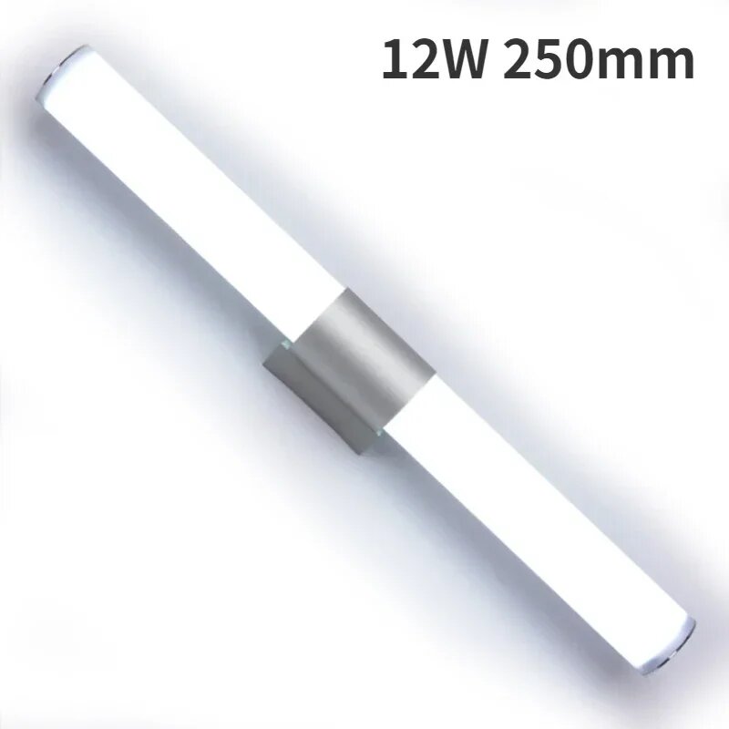 Настенный светодиодный светильник для ванной комнаты 12W 250mm, Cold White