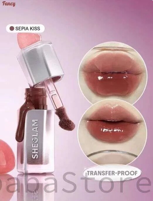 Sheglam Светлый твердый нектар для губ lip Glass Lock Air Gloss Зеркальный увлажняющий рот -#Sepia Kiss