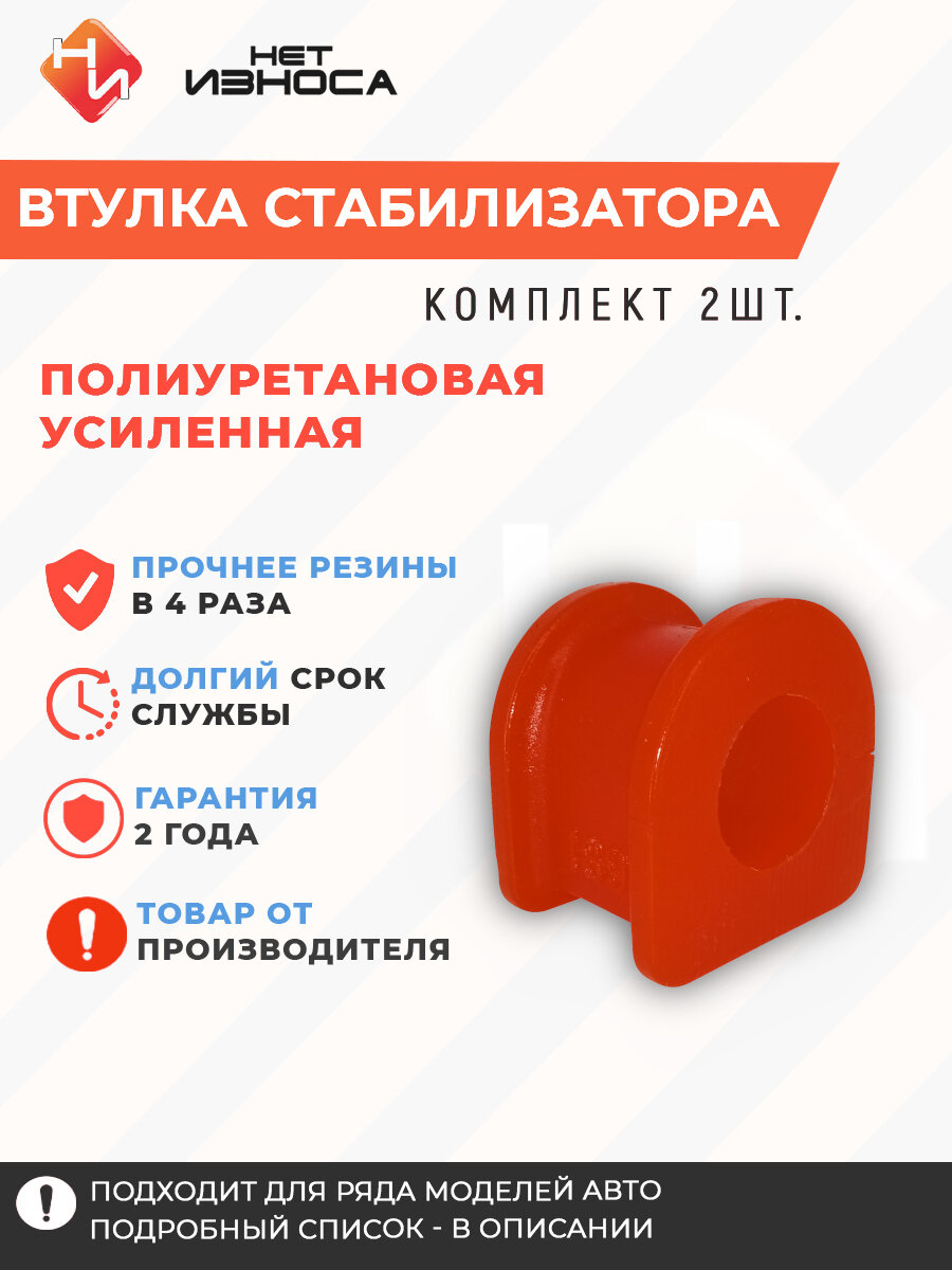 Втулка переднего стабилизатора ID 30мм NB189-2 TOYOTA Granvia