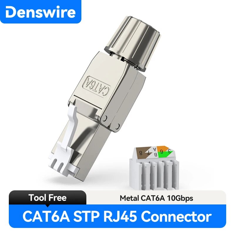 Denswire CAT6A STP RJ45 разъем