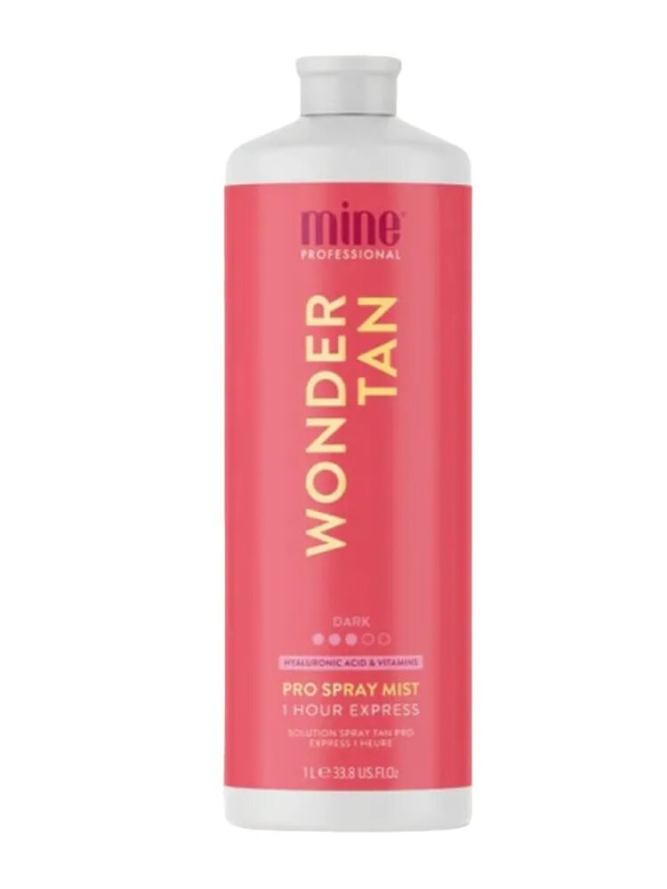 MineTan / Лосьон для моментального загара для лица и тела Wonder Tan Pro Spray Mist 13% DHA 1000 мл