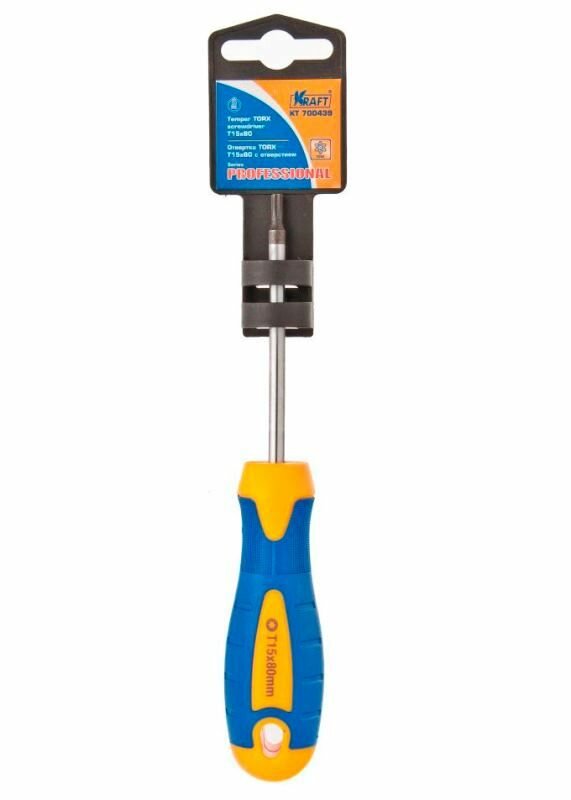 Отвертка KRAFT TORX Т15х80мм