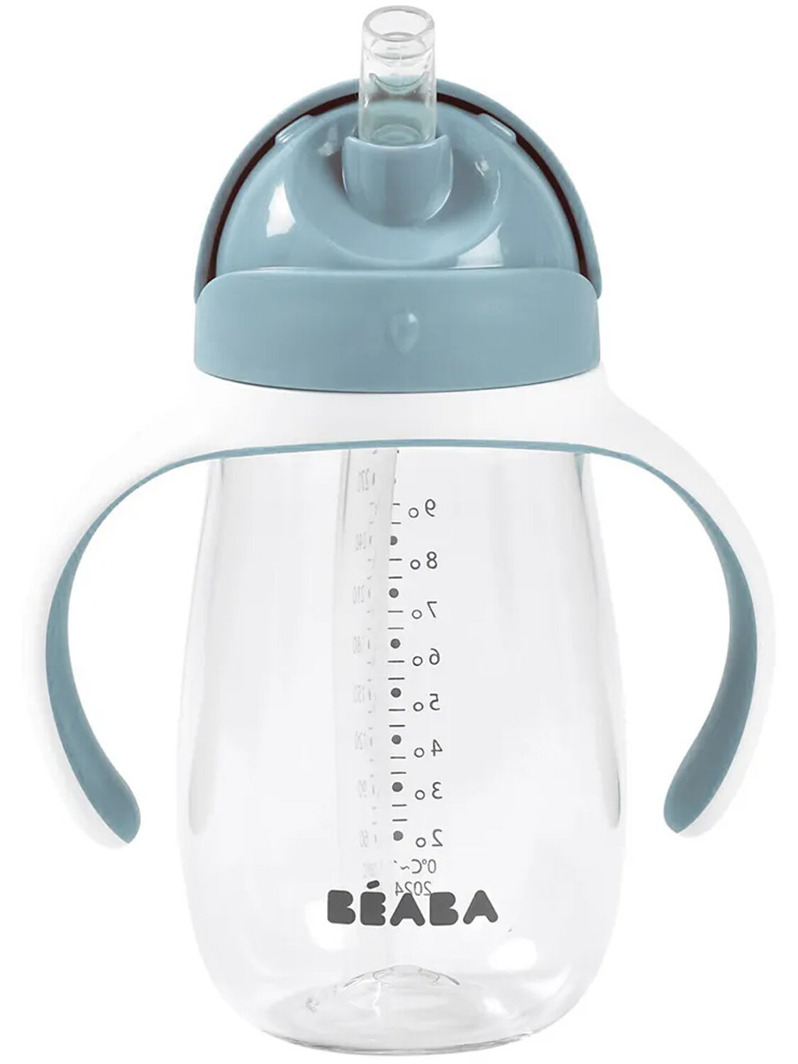 Поильник Beaba STRAW CUP 300мл ML голубой (WINDY BLUE)