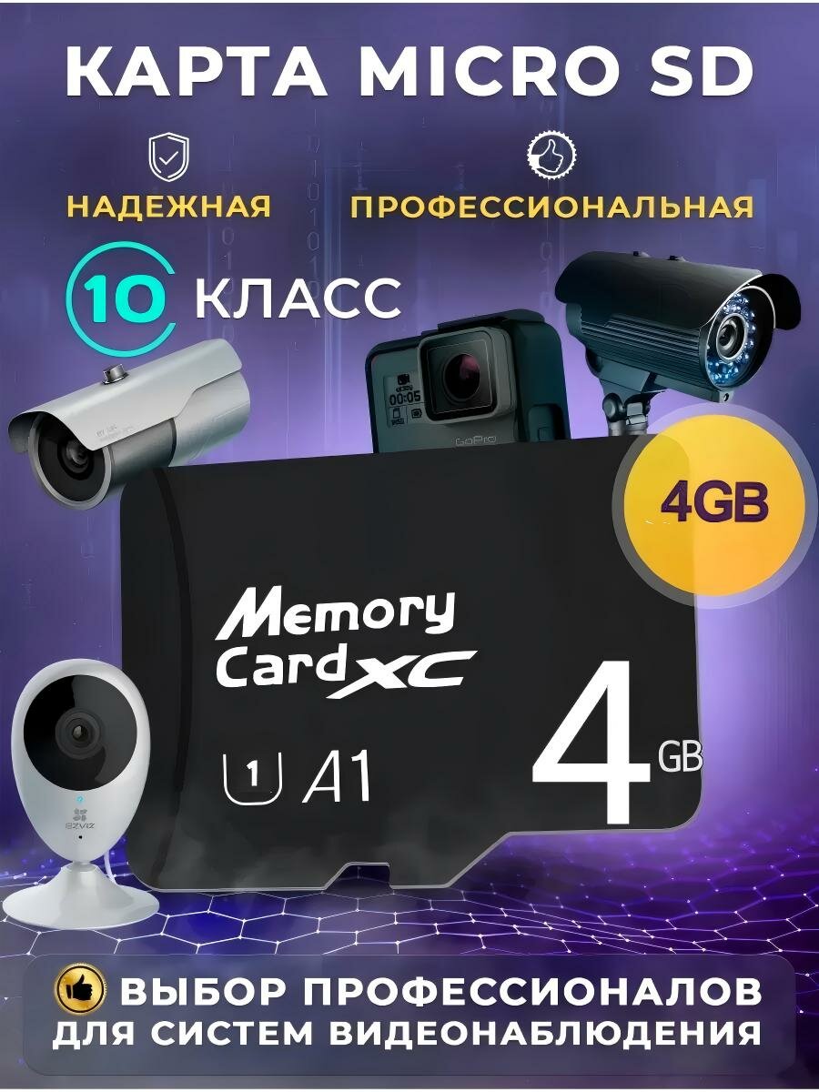 Карта памяти C10, высокоскоростная, для автомобильных регистраторов, детских камер