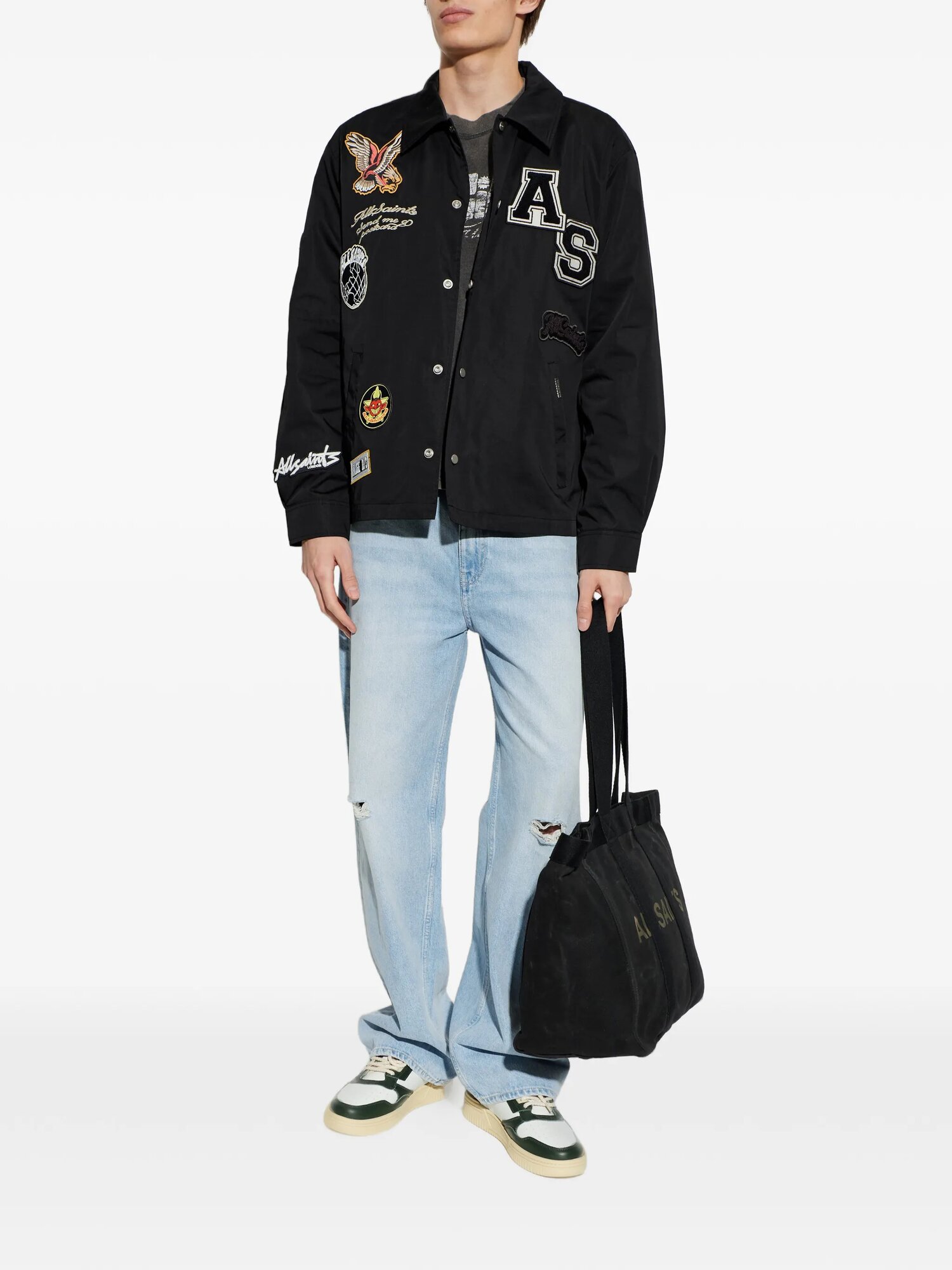 Куртка AllSaints, размер 46, black/black — фото 1