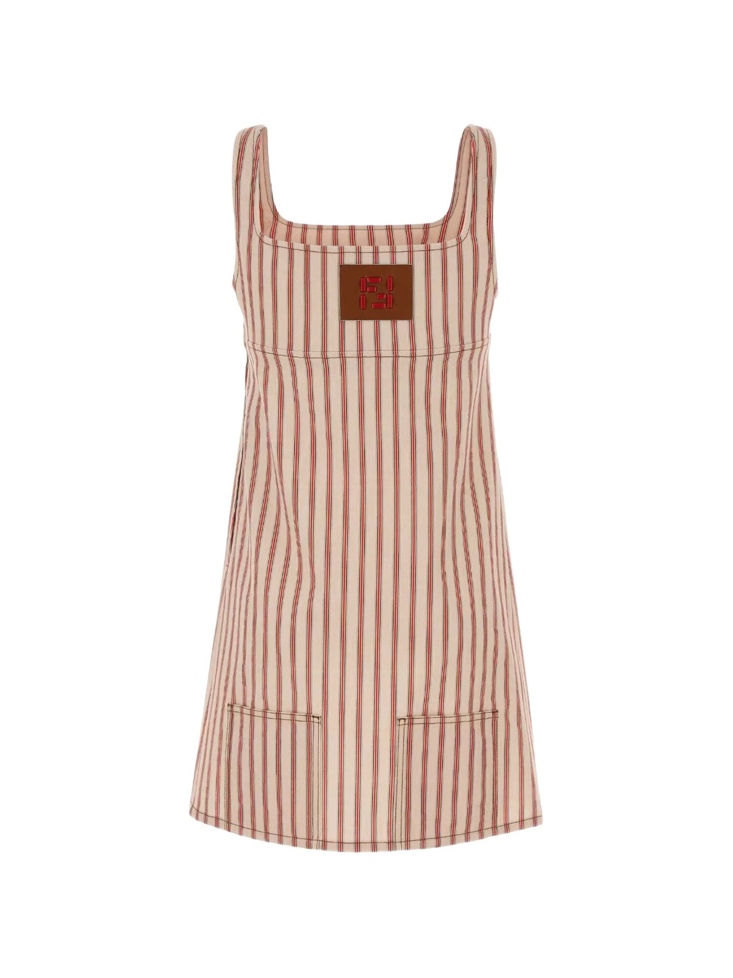 Платье Striped embroidered dress