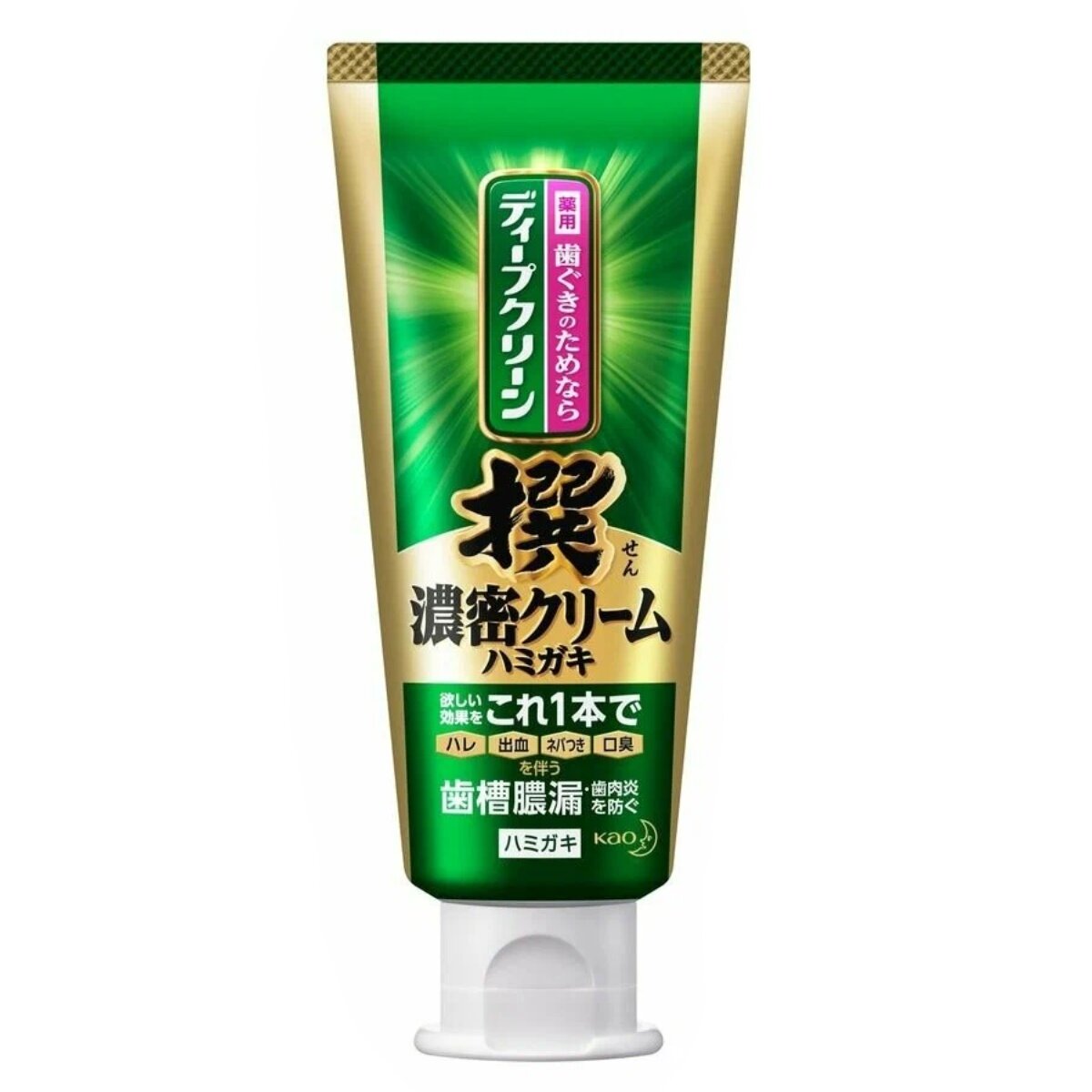 Зубная паста KAO кремовая, безабразивная Deep Clean, защищающая от периодонтита, восточные травы, 100г