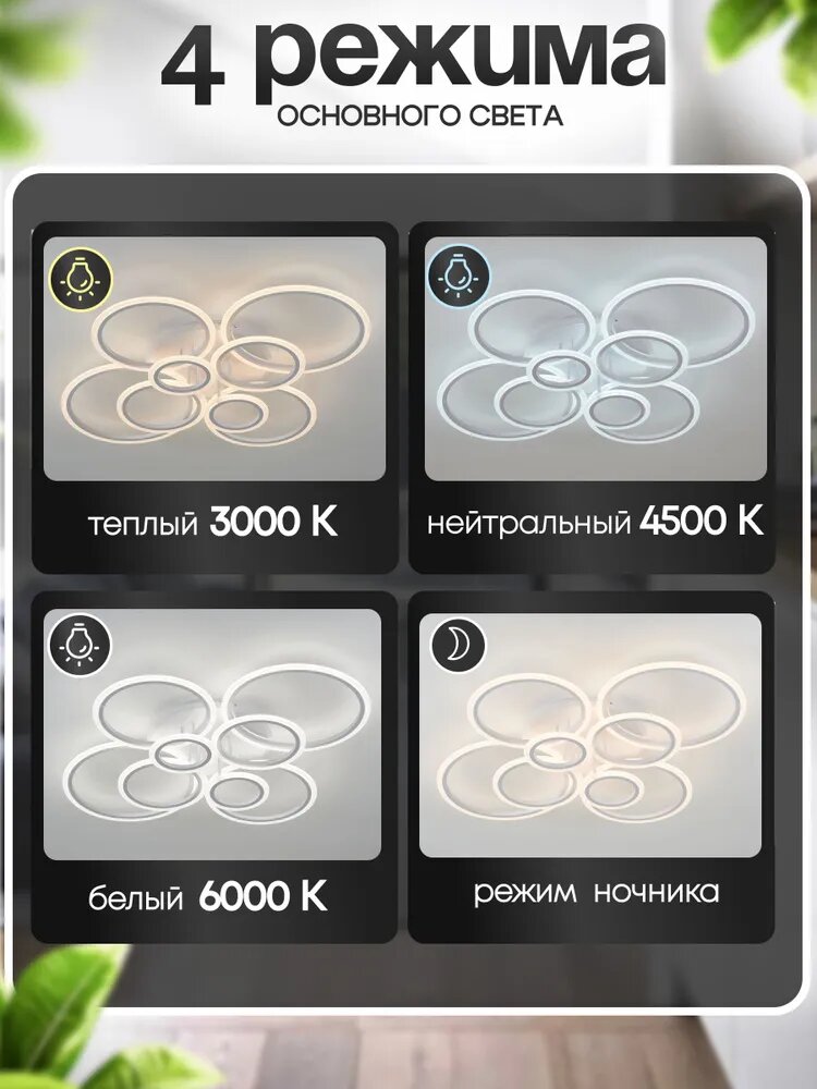 Люстра, LED, 260 Вт — фото 1