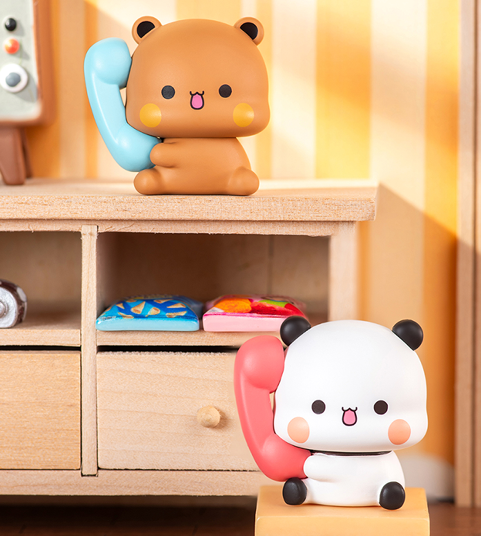 Оригинальная коллекционная фигурка-сюрприз One Two и Bubu из серии «Повседневная жизнь пары», 3-я серия, декоративная